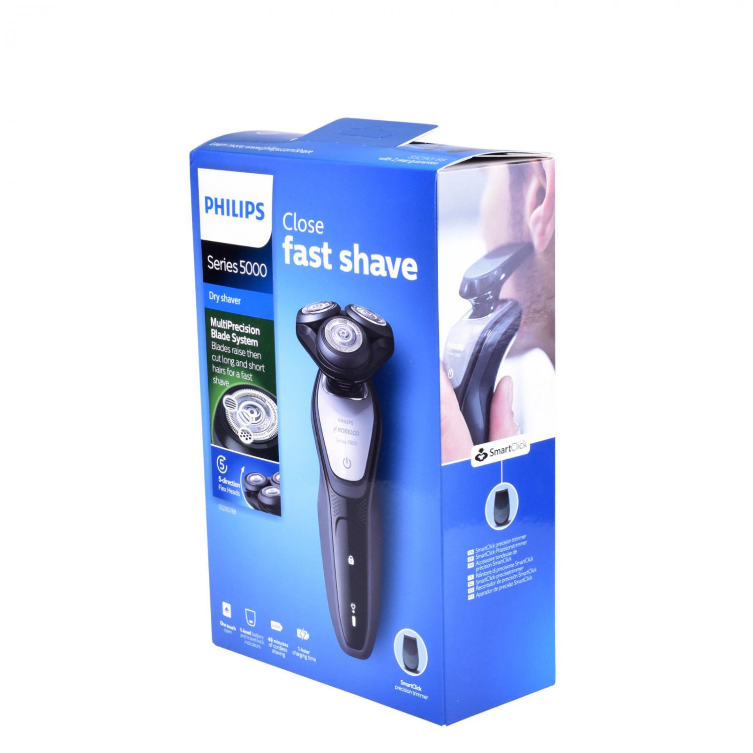 Philips Norelco Wet&dry electric shaver 5200 Series 5000 S5290/88 w ...