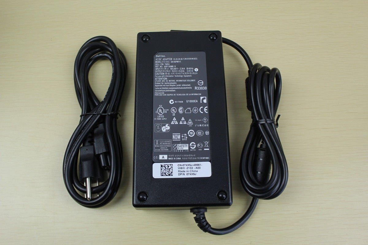 New DELL Alienware Precision 180W 19.5V 9.23A AC Adapter Charger DA180PM111