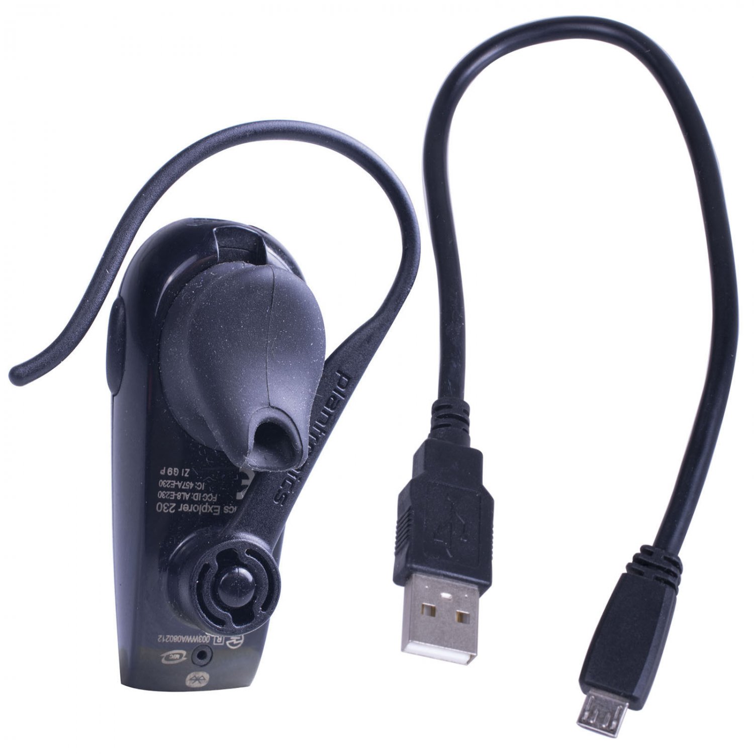 Plantronics Explorer 230 Bluetooth Wireless Headset Black Ear-Hook ...