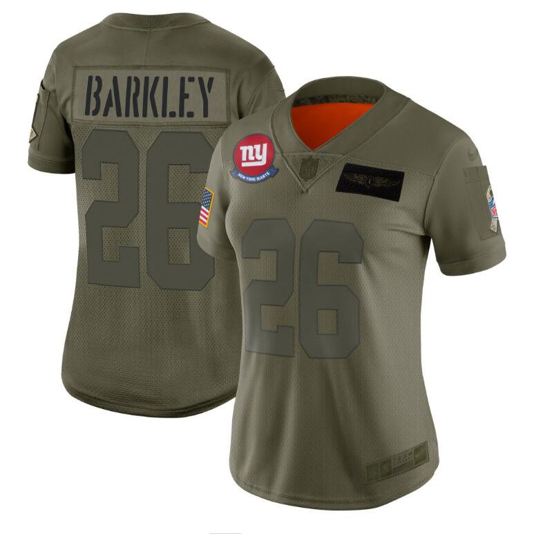Women's Saquon Barkley #26 Giants 2019 Salute to Service Limited Player Jersey Camo
