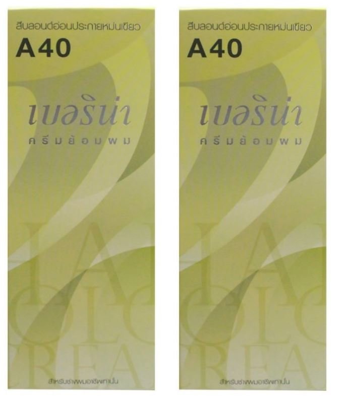 X2 Berina A40 Light Matt Blonde Permanent Hairdye Buttery Blonde Color ...