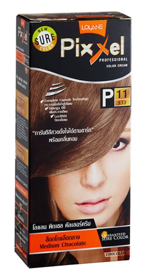 Medium Chocolate Permanent Hair Dye Cream Lolane Pixel P11 Cocoa ...