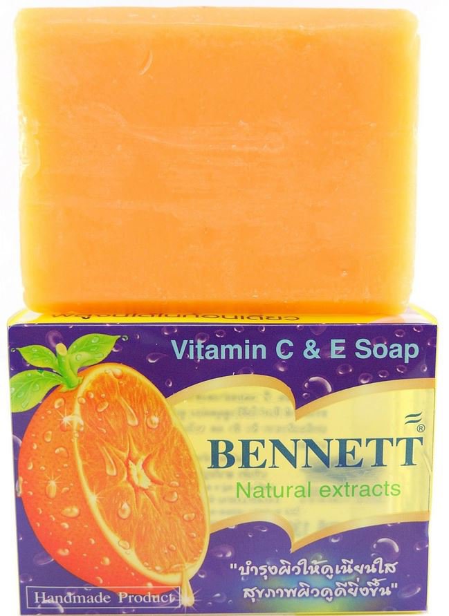 Bennett Vitamin C and E Handmade Soap for Acne Prickly Heat Sun UV ...