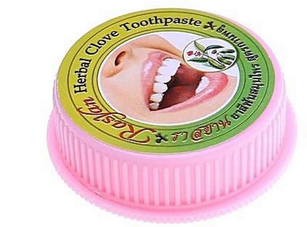 Thai Herbal Toothpaste ISME Rasyan 25g Clove Menthol Camphor Fluoride Free