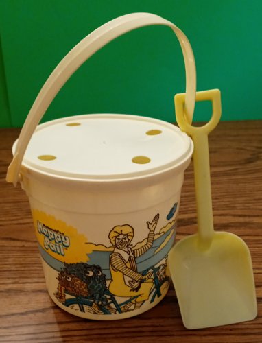 McDonald's Olympic Happy Pail and shovel Happy Meal Toy -Cycling - 1983 ...