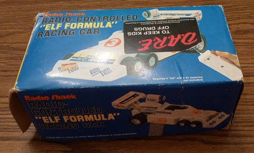 Radio Shack Radio-Controlled Elf Formula Racing Car FREE Shipping