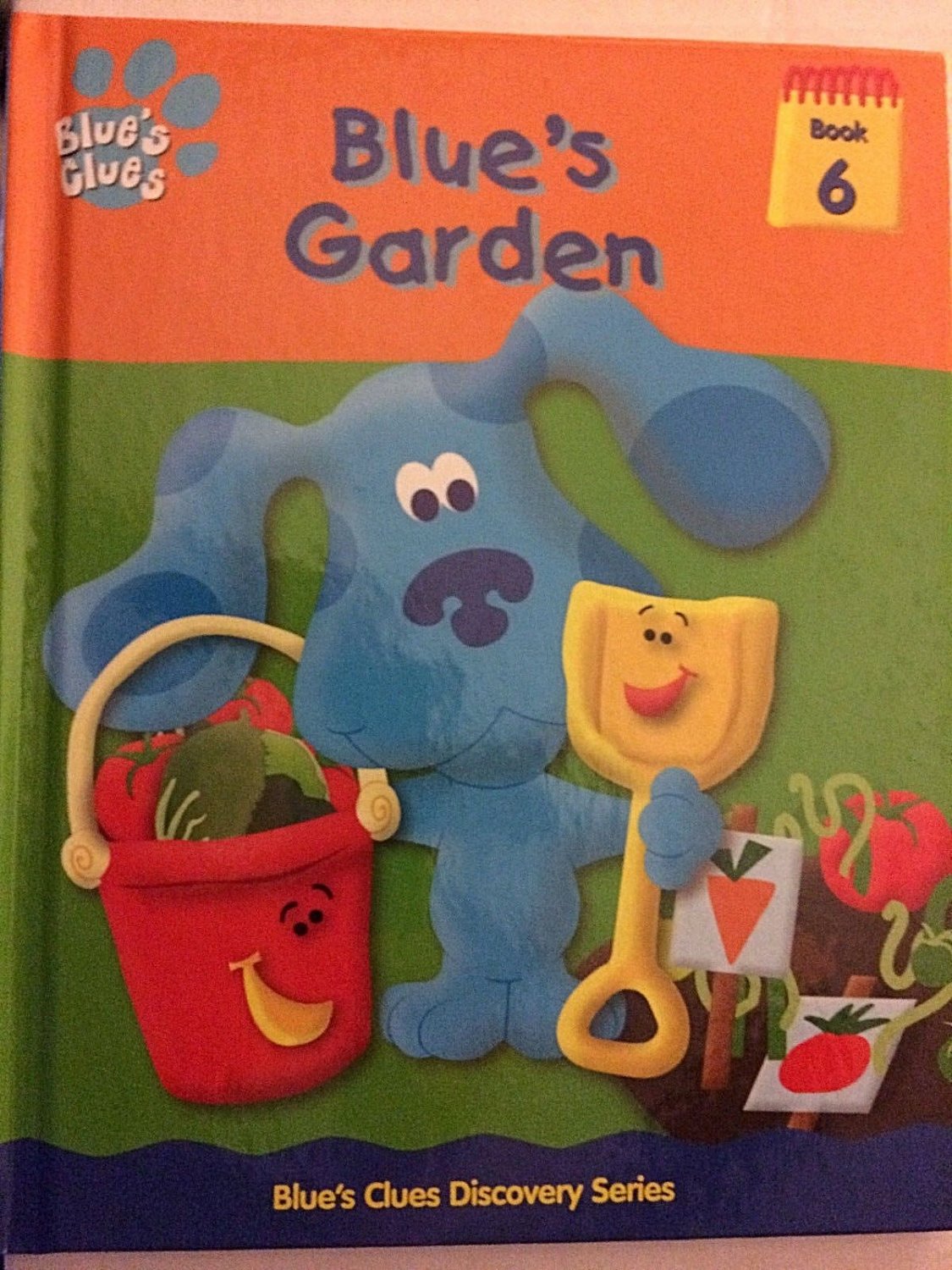 BLUE'S CLUES Blue's Garden Book 6 of Discovery Series Hard Cover 2000
