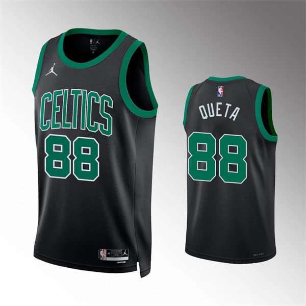 Mens Boston Celtics #88 Neemias Queta Black Statement Edition Jersey