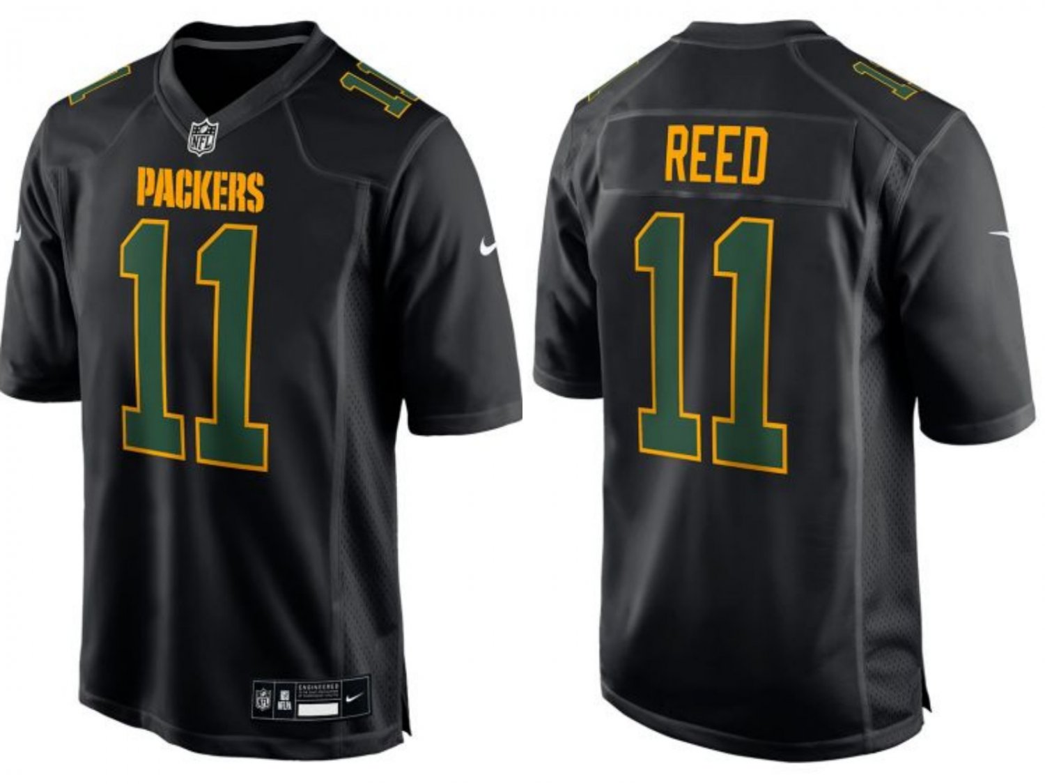 Green Bay Packers #11 Jayden Reed Black Fashion Game Football Jersey