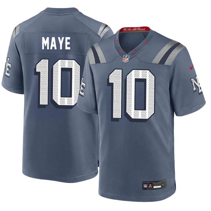 Drake Maye Jersey #10 F.U.S.E. Football Limited Rivalry Series All Stitched