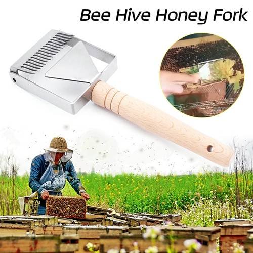 Stainless Steel Bee Hive Honey Fork Beekeeping Equipment Uncapping Fork ...