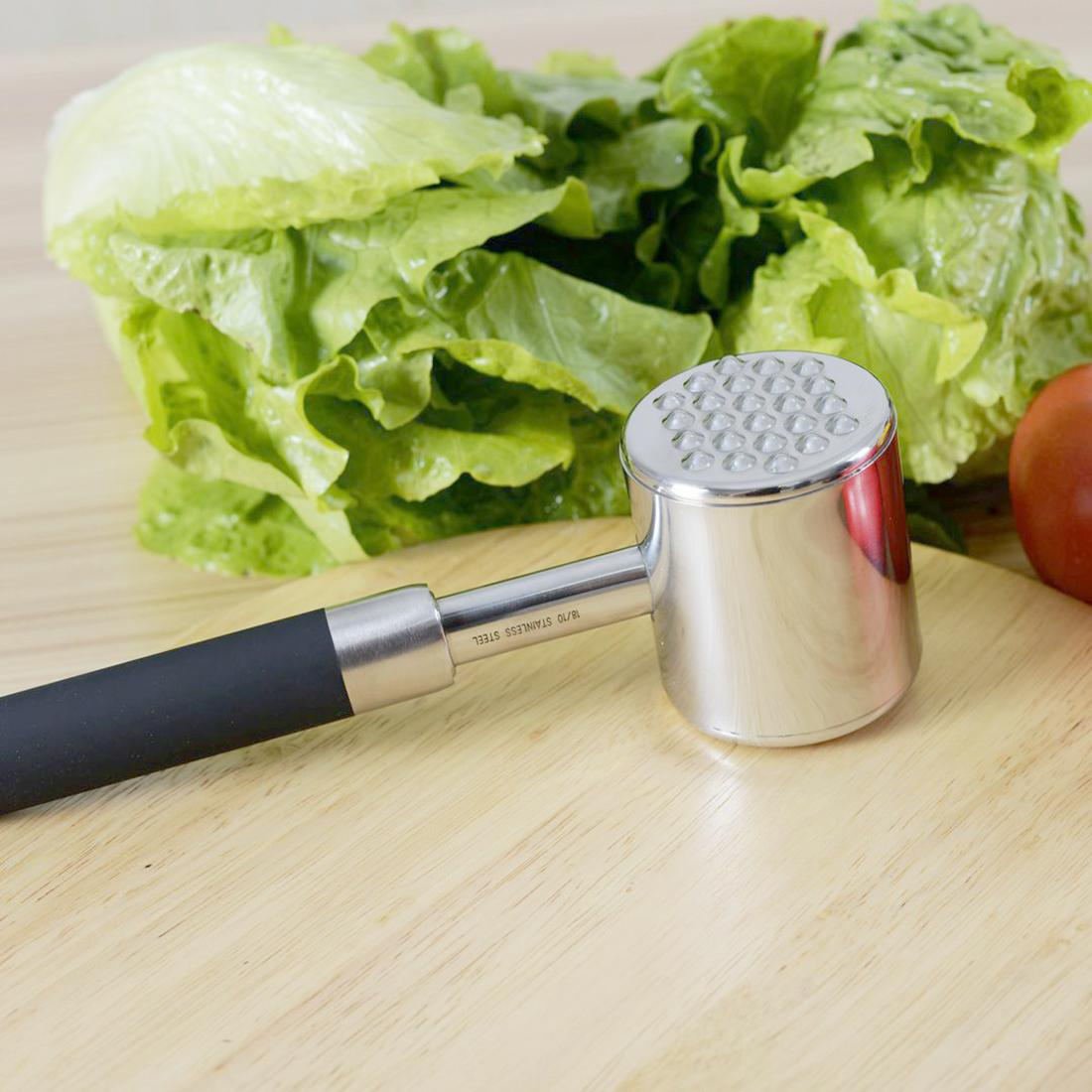 Jls Meat Tenderizer Mallet Tool 304 Stainless Steel Beef Pork Chicken