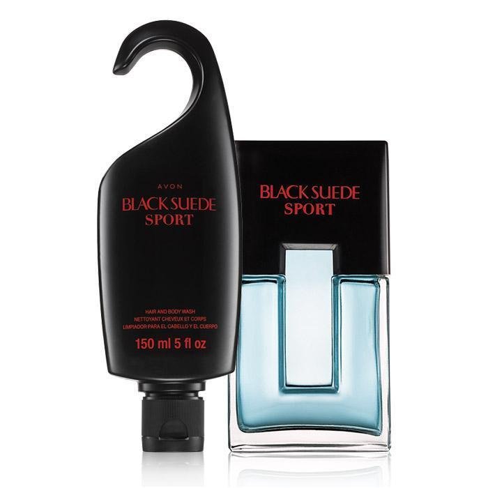 Avon Black Suede Sport For Men Duo Gift Set
