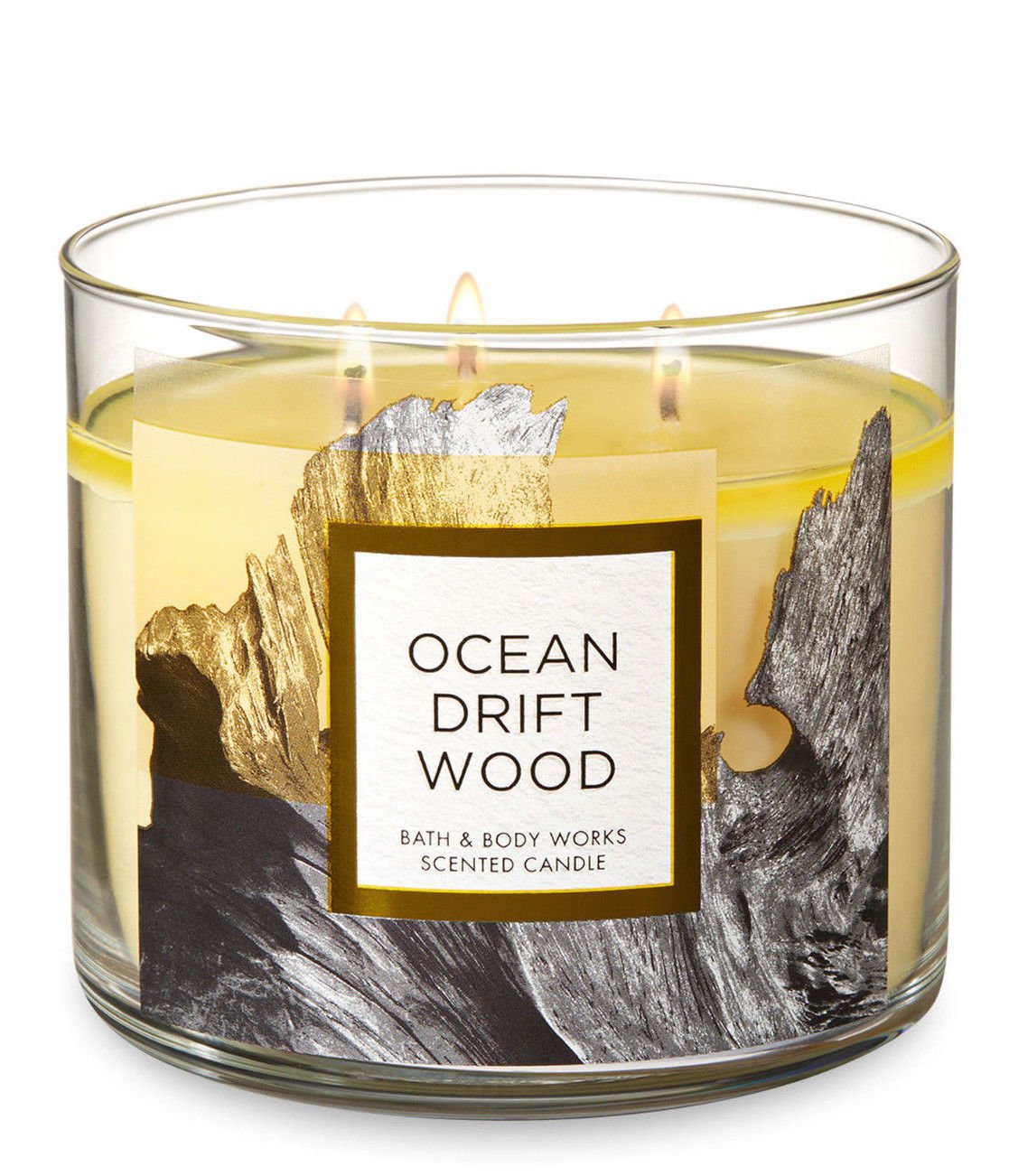 Bath & Body Works Ocean Driftwood Three Wick 14.5 Ounces Scented Candle