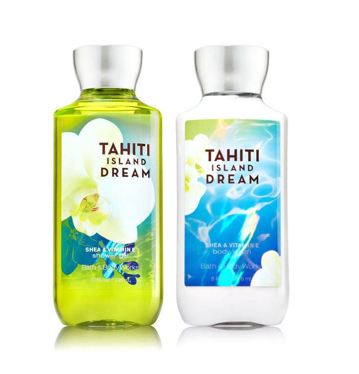 Bath And Body Works Tahiti Island Dream Body Lotion Shower Gel Duo Set