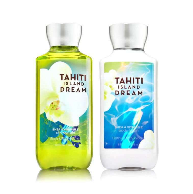Bath And Body Works Tahiti Island Dream Body Lotion Shower Gel Duo Set