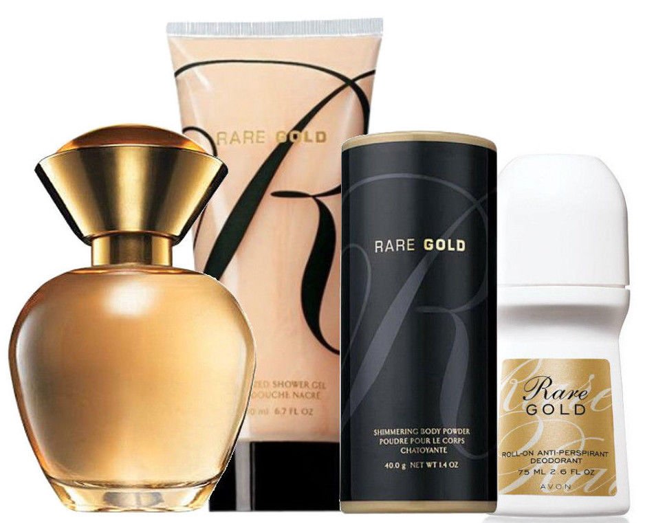Avon Rare Gold Classic For Her Four Piece Gift Set