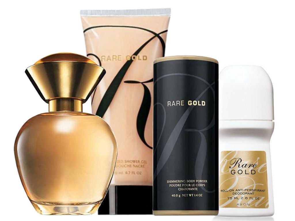 Avon Rare Gold Classic For Her Four Piece Gift Set