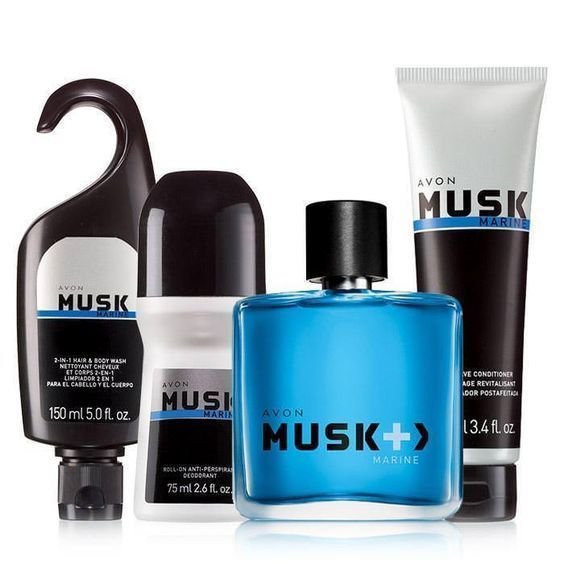 Avon Musk Marine For Men Deluxe Fragrance Gift Set