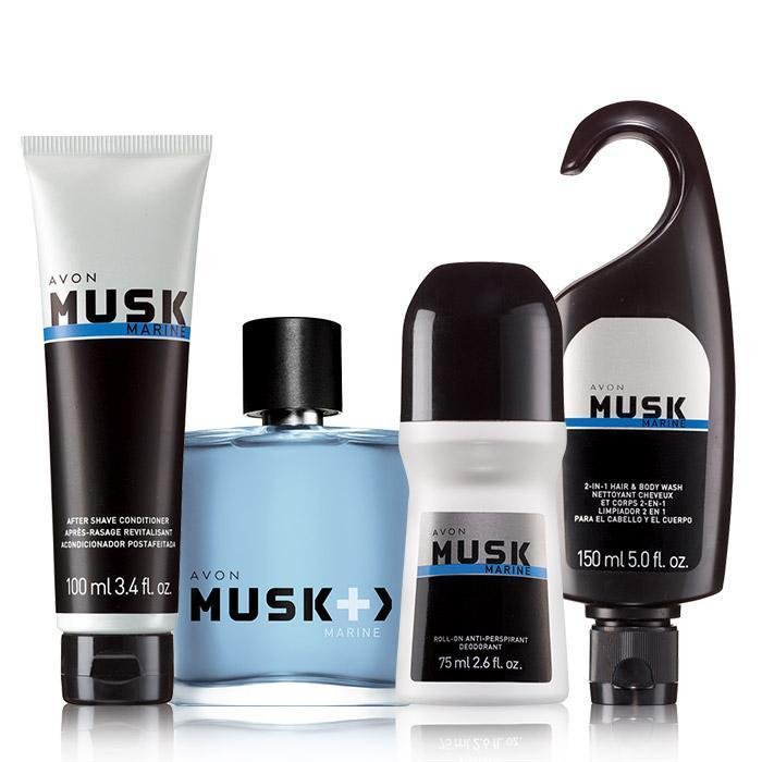 Avon Musk Marine For Men Deluxe Fragrance Gift Set