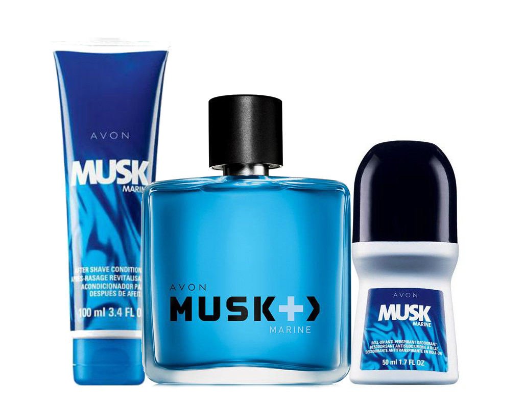 Avon Musk Marine For Men Trio Gift Set