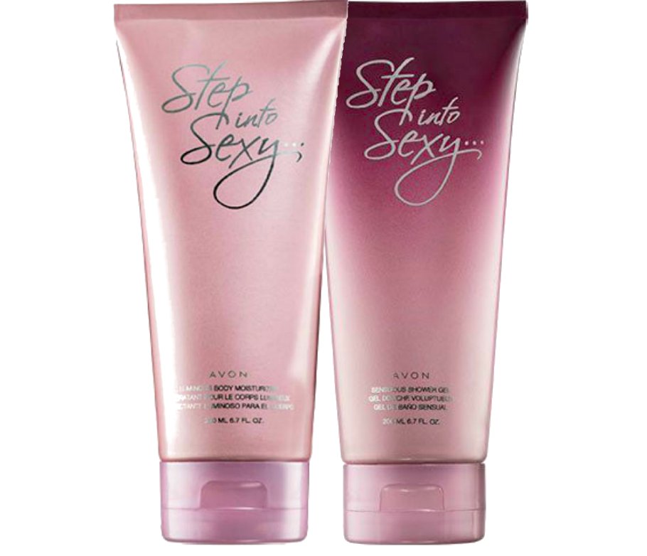 Avon Step Into Sexy Luminous Body Lotion Shower Gel Duo Set Hard To Find