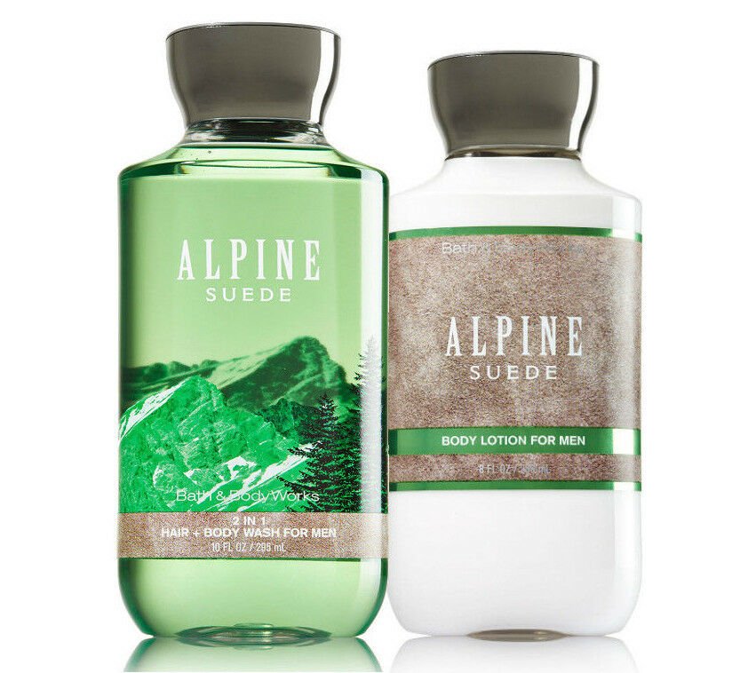 Bath & Body Works Alpine Suede Body Lotion + 2 -in- 1 - Hair + Body ...