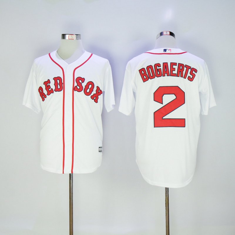 Boston Red Sox #2 Xander Bogaerts White Cool Base Baseball Jersey