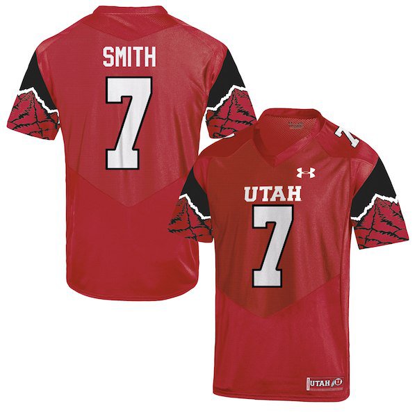 Steve Smith Sr. Utah Utes #7 Replica College Jersey - Red