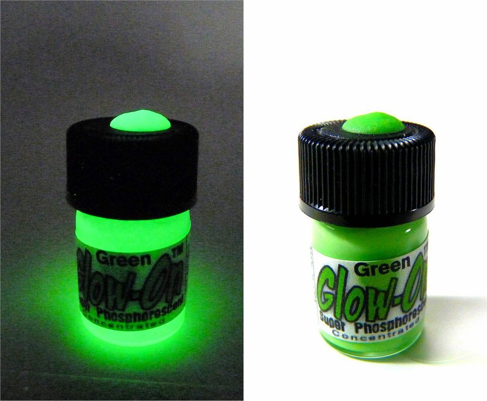 Glow-On® GREEN Super Glow Paint for Gun Night Sights, 2.3ml small vial,