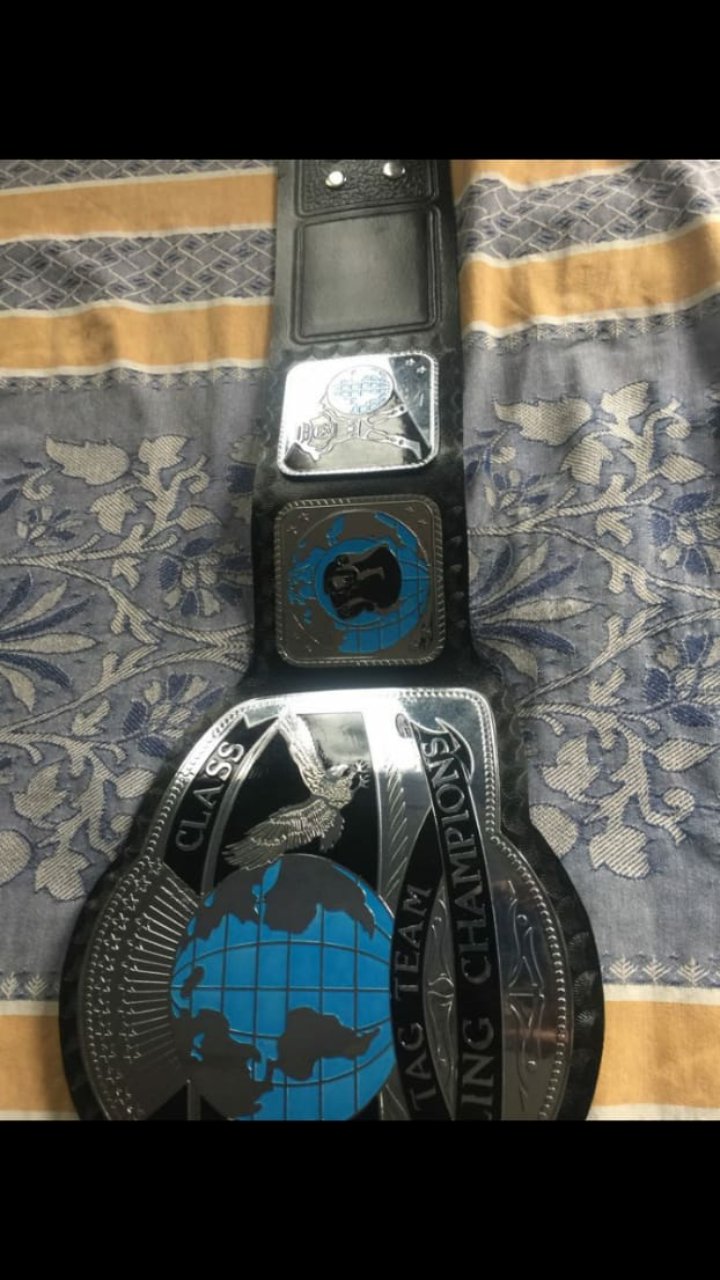 WWE WWF World Class Tag Team, Championship Wrestling Belt Adult Size