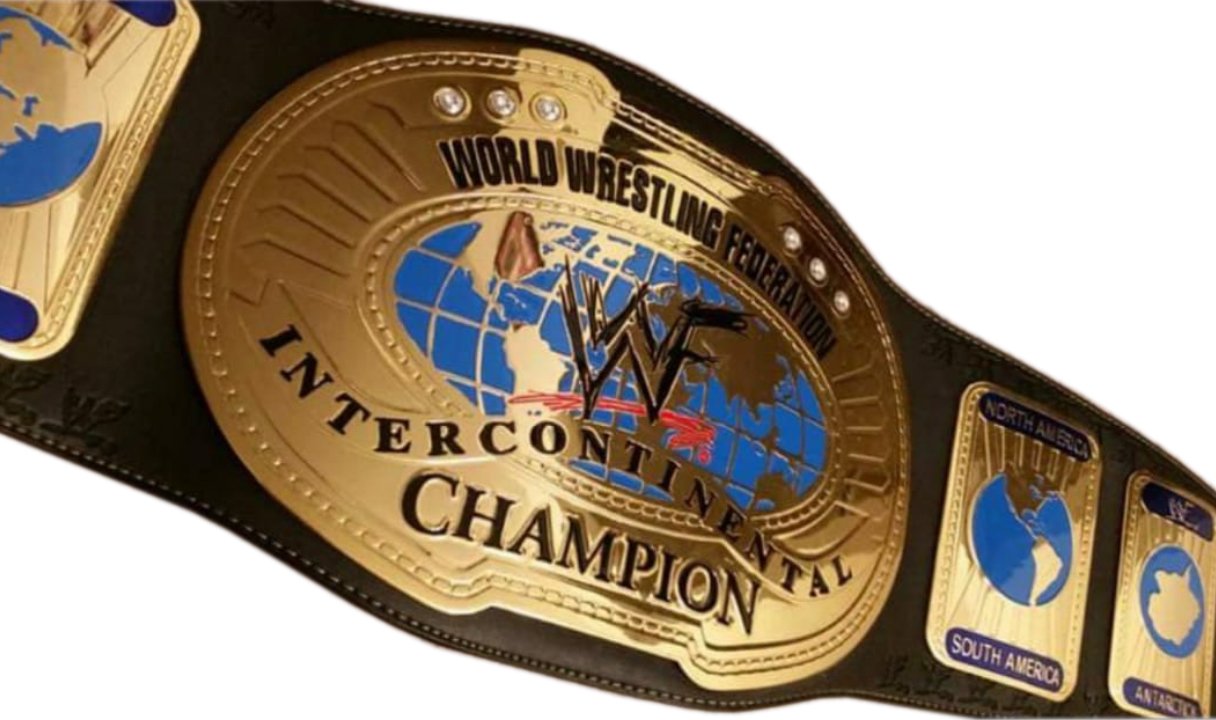 WWE WWF IC Oval Intercontinental Championship Wrestling Belt With ...