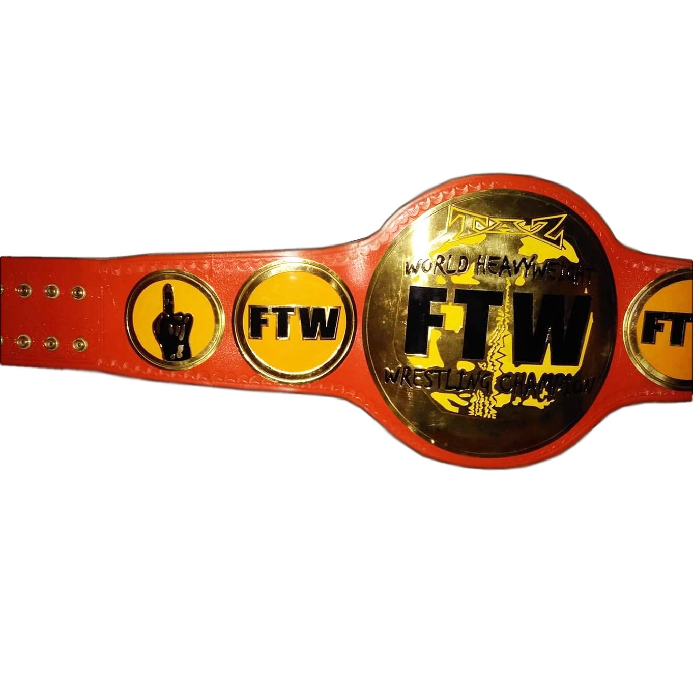 TAZ FTW World Heavyweight Wrestling Champion Leather Belt in Thick ...