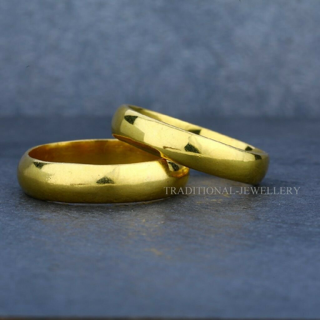 22K Gold Engagement, Wedding, Anniversary Gold Jewelry Man Women Couple ...