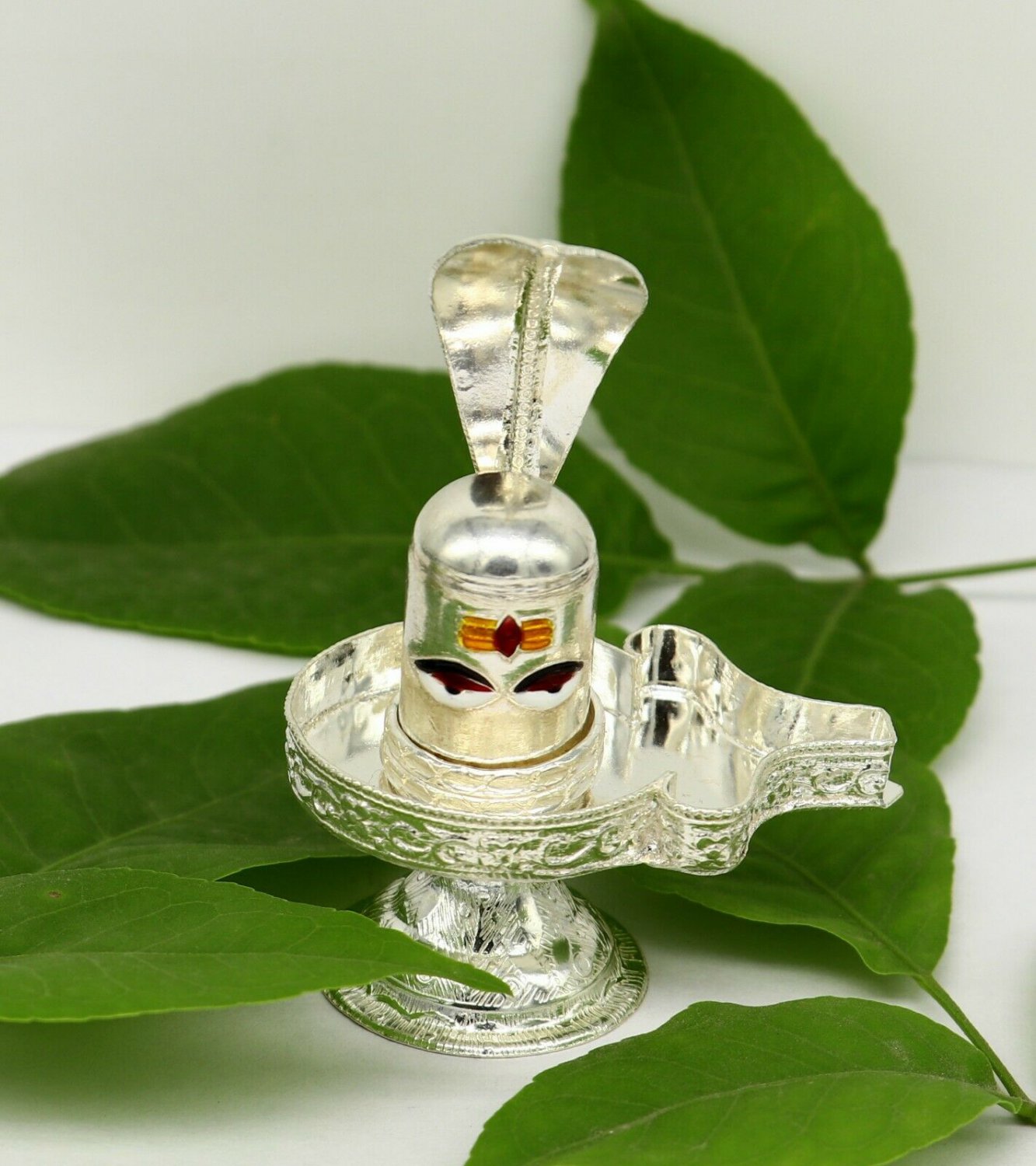 925 silver Lord shiva lingam with snake best sawan puja article temple ...