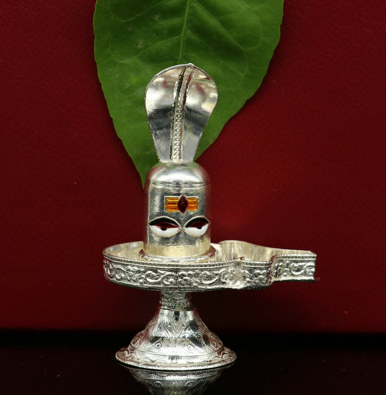 925 silver Lord shiva lingam with snake best sawan puja article temple ...