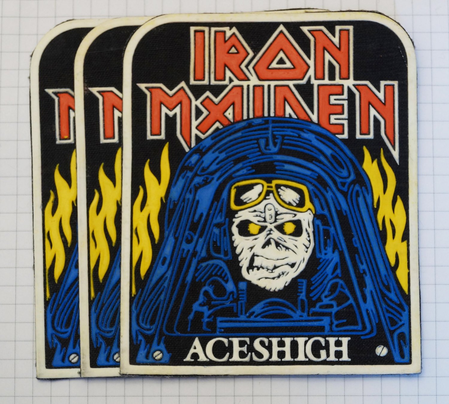 Iron Maiden - Aces High Rubber patch vintage 80's 90's very rare collection