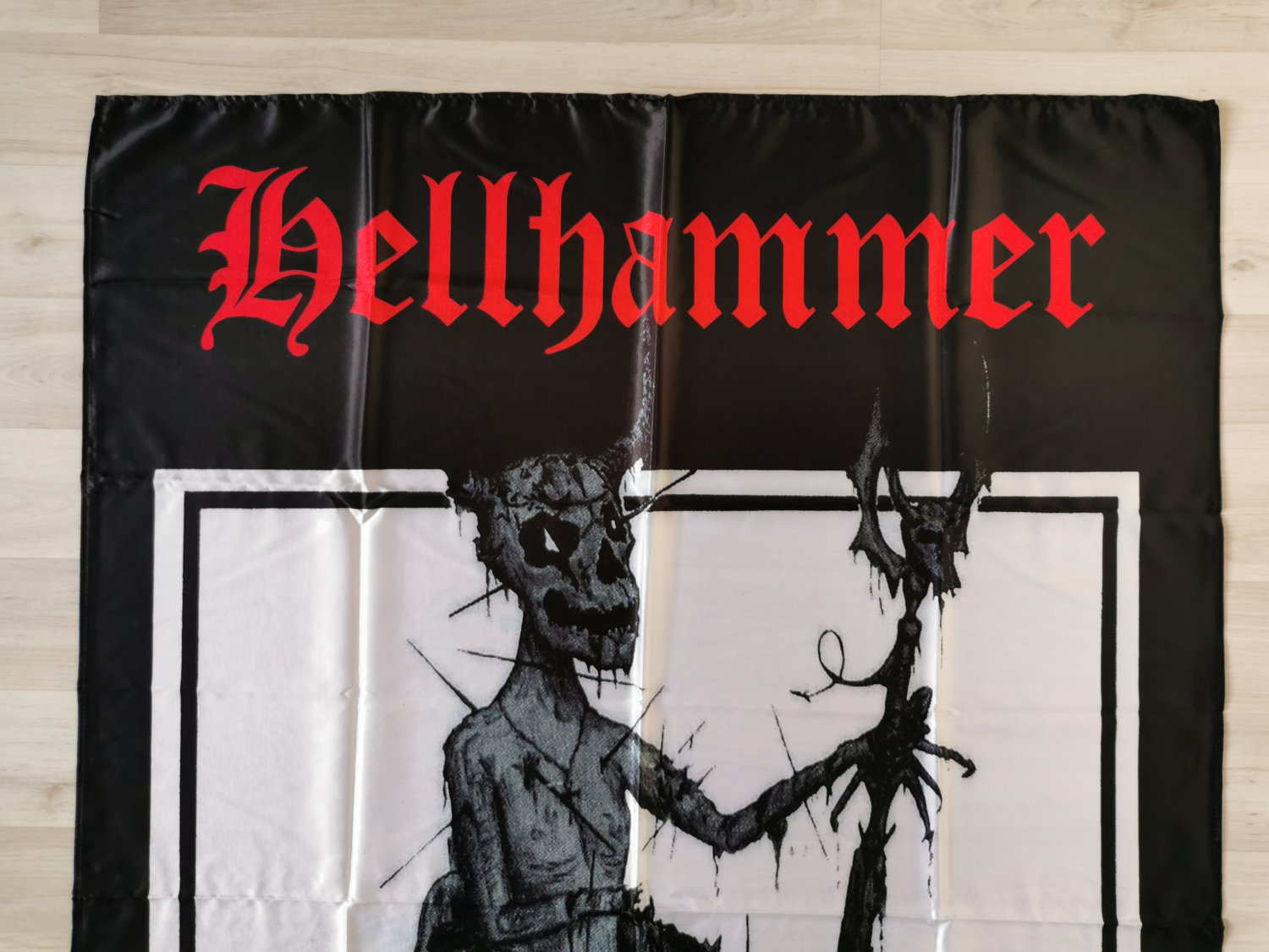 HELLHAMMER - Apocalyptic Raids POSTER FLAG Thrash black metal cloth poster Celtic Frost