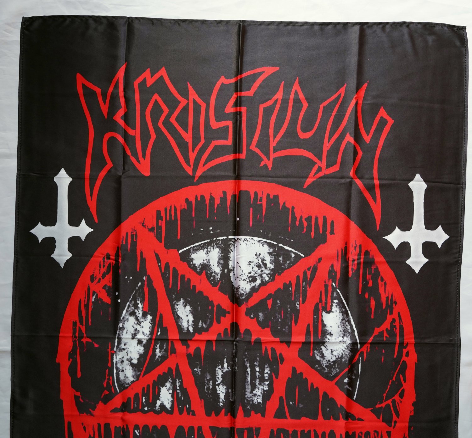 KRISIUN - Black force domain FLAG cloth POSTER Banner Death METAL ...