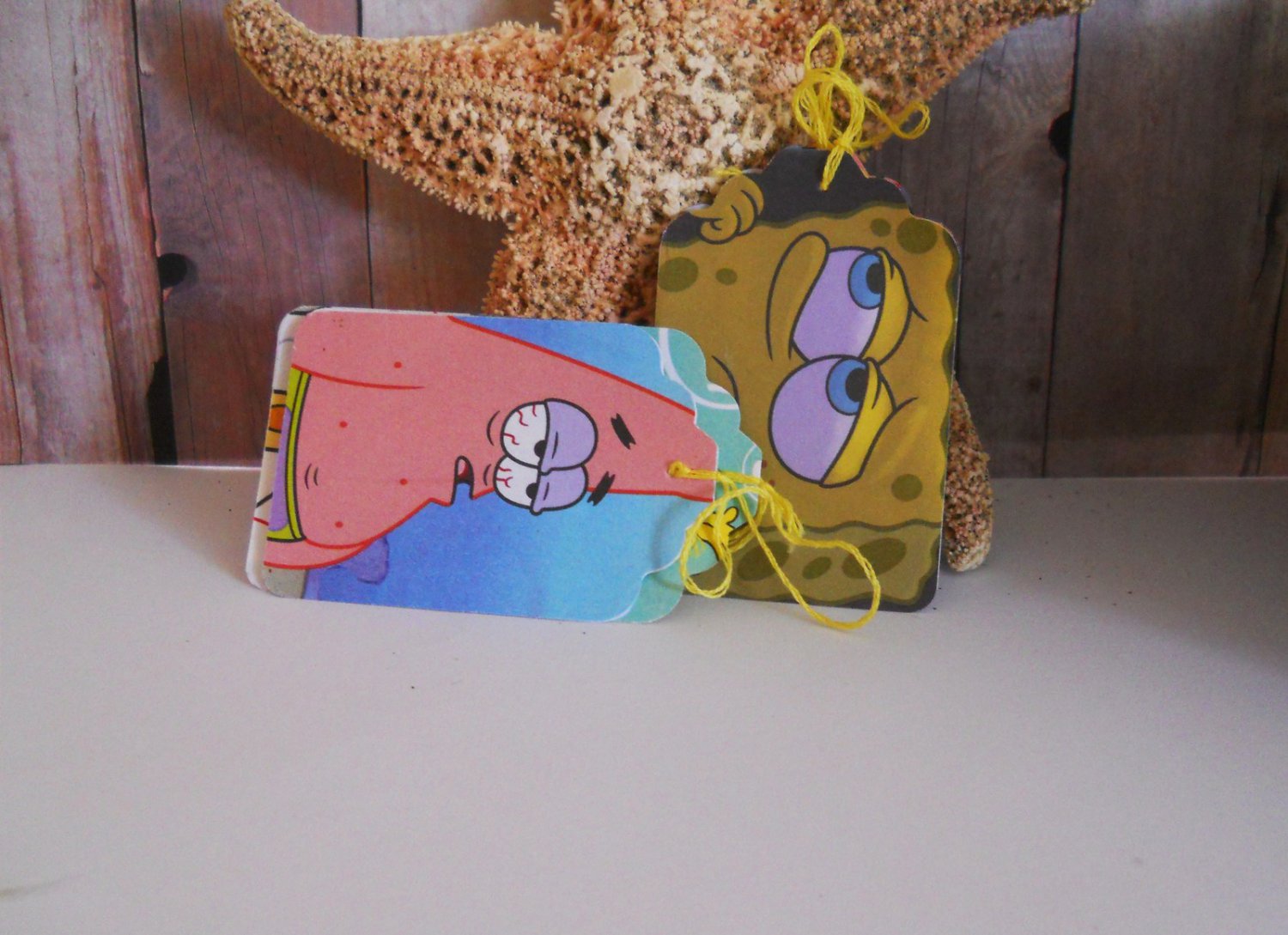Spongebob and Friends Christmas Gift Tags - Upcycled - Decorate your ...