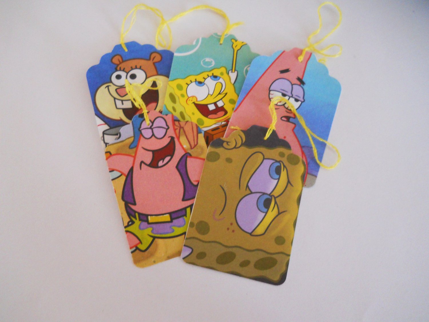 Spongebob and Friends Christmas Gift Tags - Upcycled - Decorate your ...