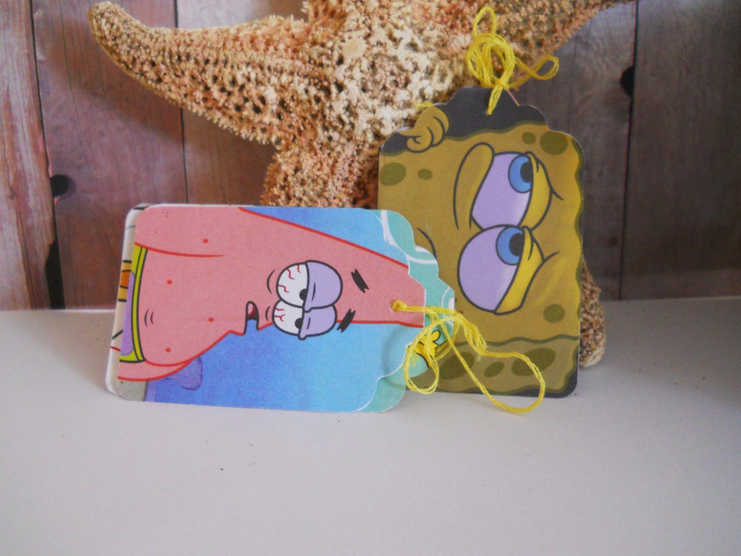 Spongebob and Friends Christmas Gift Tags - Upcycled - Decorate your ...