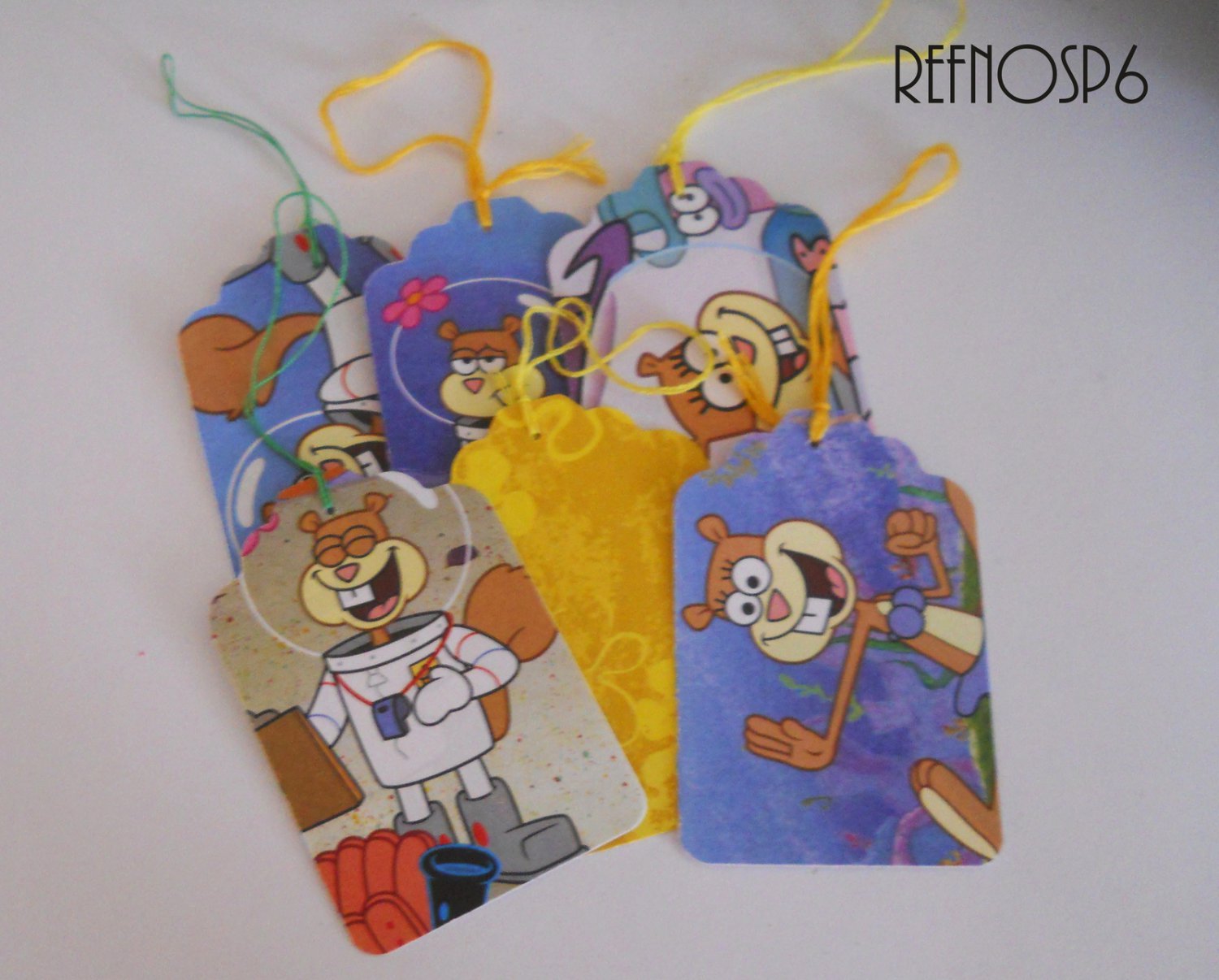 Spongebob and Friends Christmas Gift Tags - Upcycled - Decorate your ...