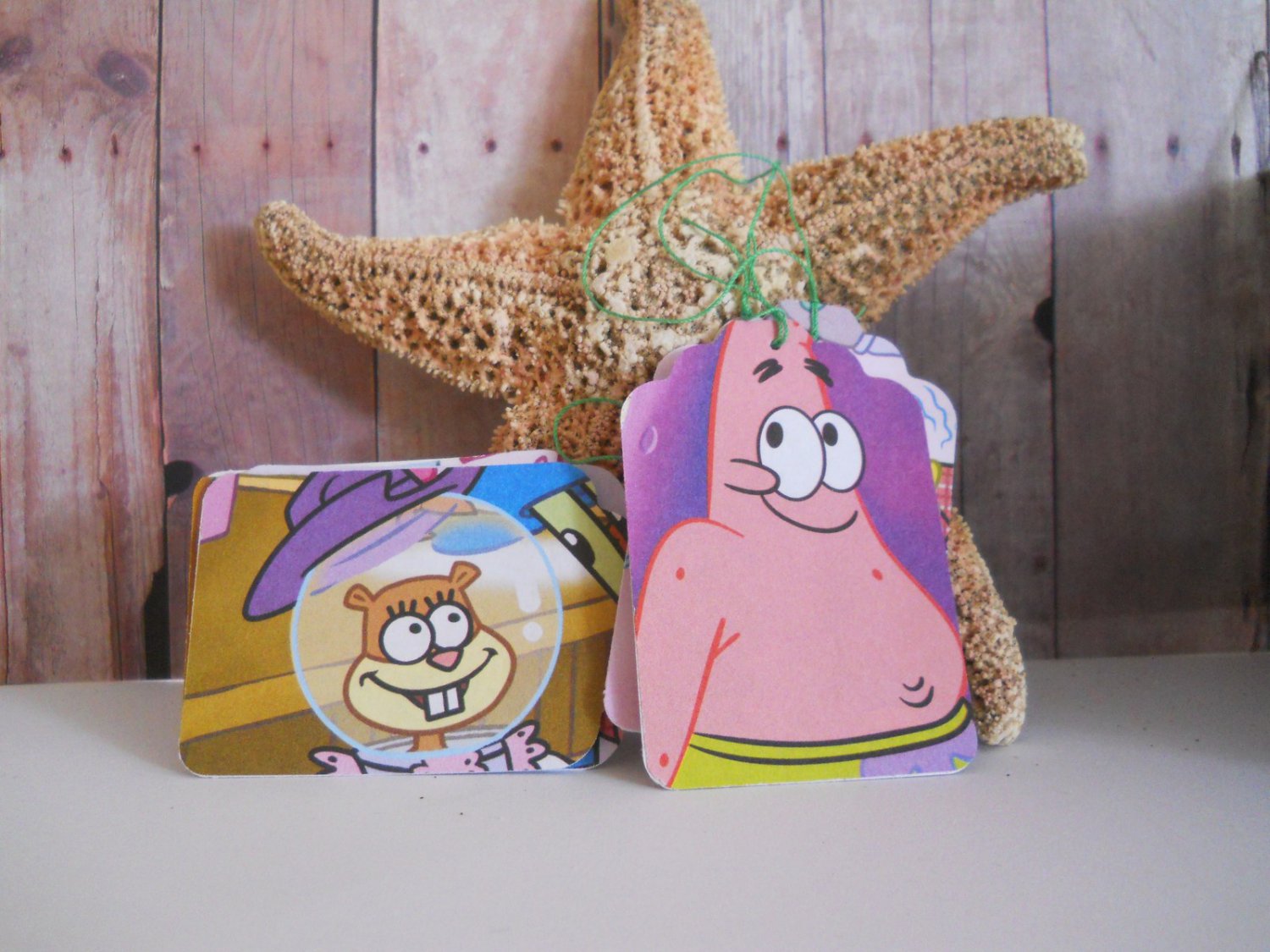 Spongebob and Friends Christmas Gift Tags - Upcycled - Decorate your ...