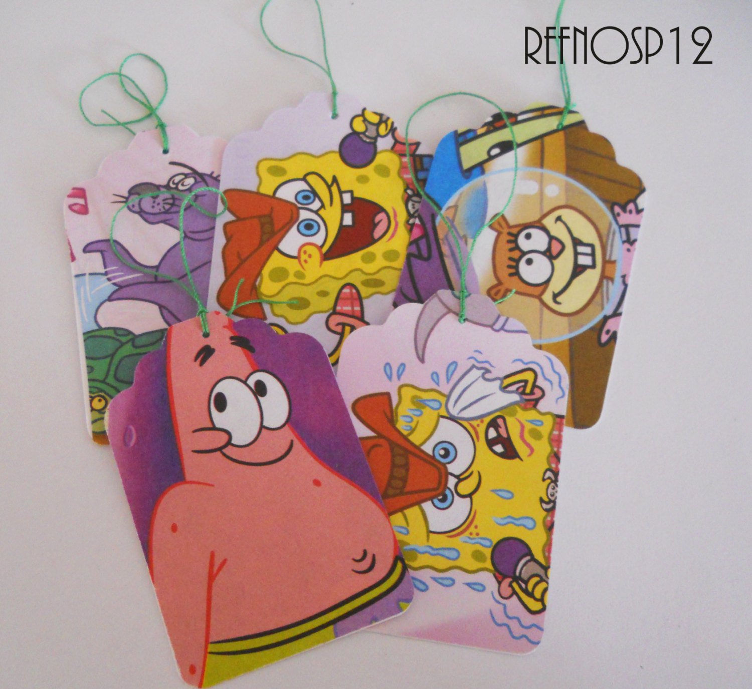 Spongebob and Friends Christmas Gift Tags - Upcycled - Decorate your ...