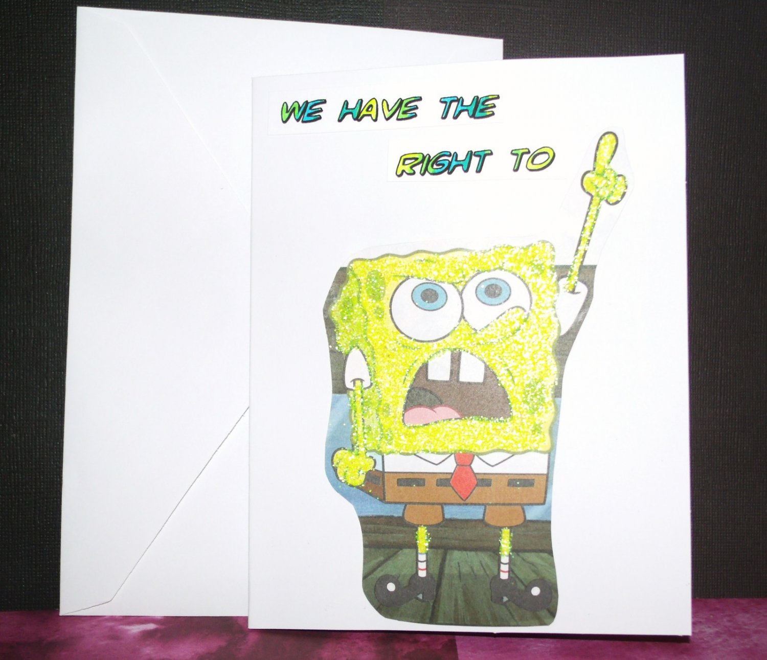 Handmade Children's Birthday Card Nickelodeon SpongeBob and Friends ...