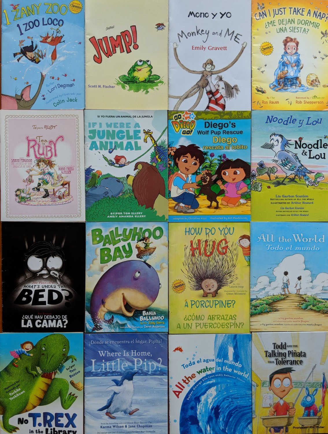 16-Book Set for Young Readers (Bilingual editions, Spanish/English)