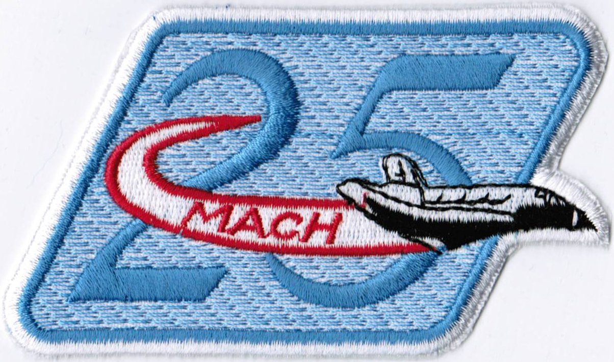 NASA Astronaut Mach 25 Speed Shuttle Flight Space Patch NEW