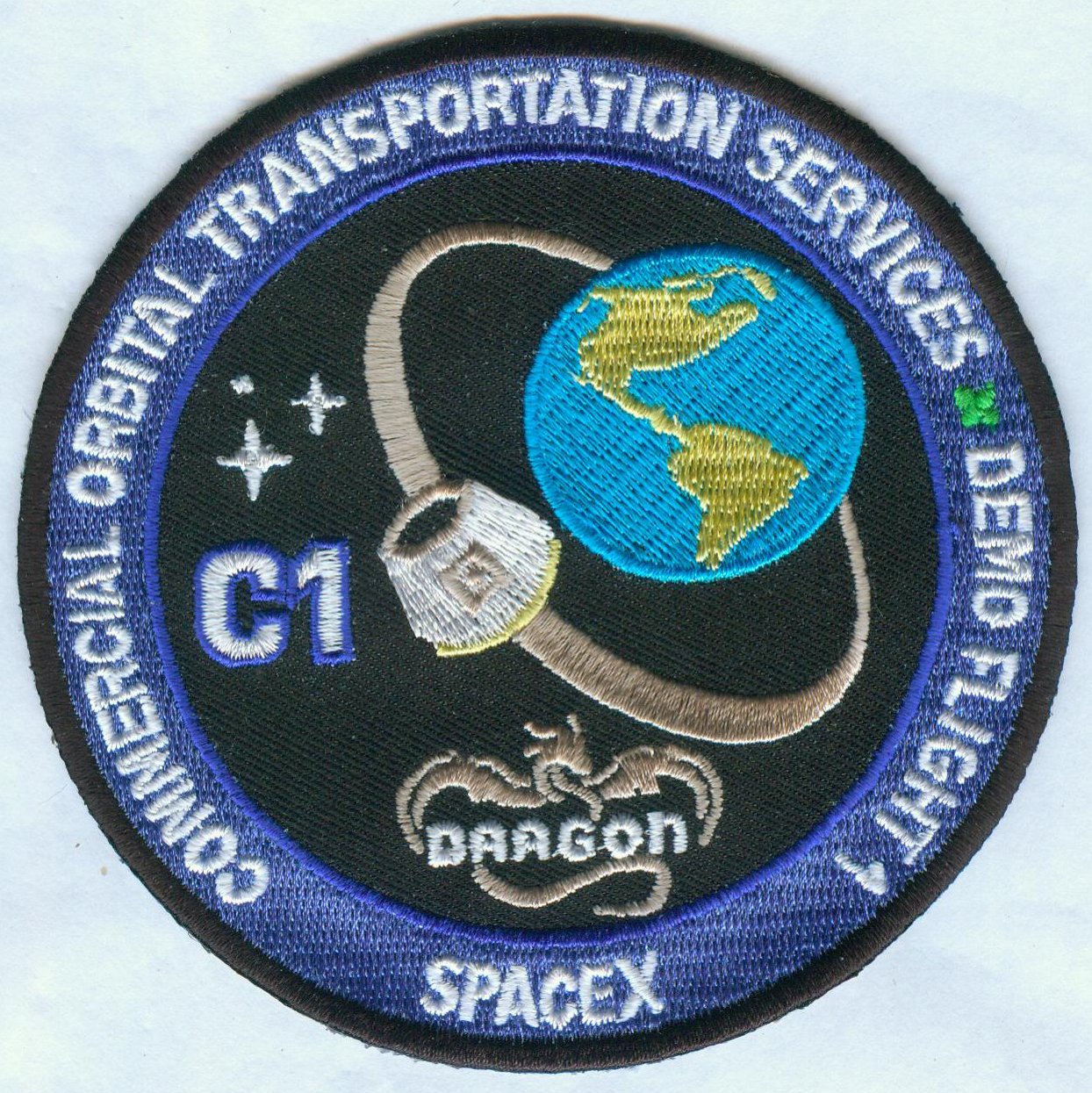 SpaceX COTS Demo-1 Flight Insignia Dragon Space Patch
