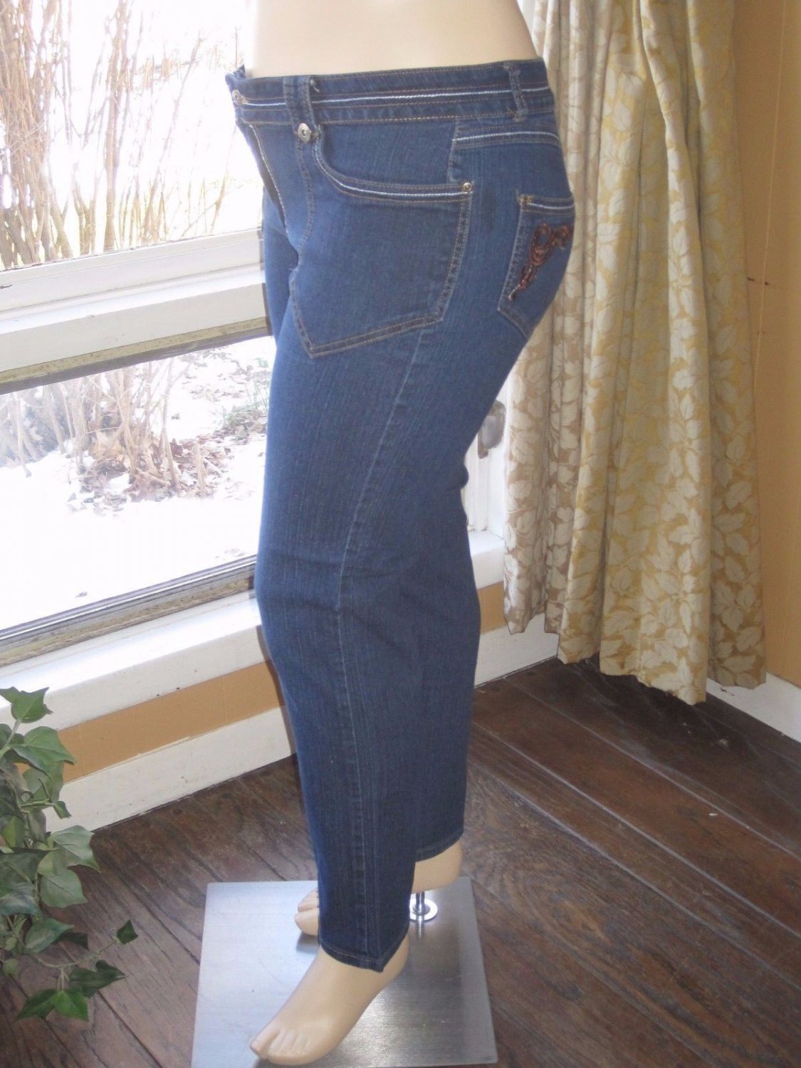 Conga Size 14 Stretch Highly Detailed Skinny Jeans